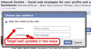 How to target Facebook wall posts to specific fans - Socialbrite