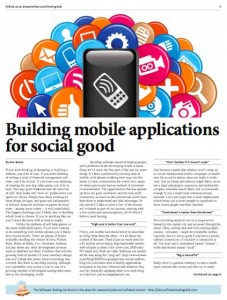 Building mobile applications for social good - Socialbrite